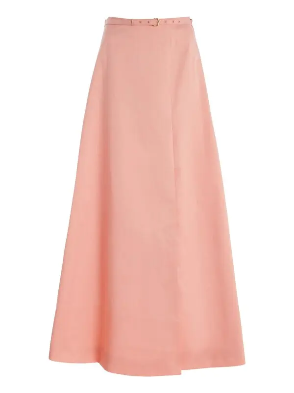 Aje Etta Taffeta Maxi Skirt - Pink