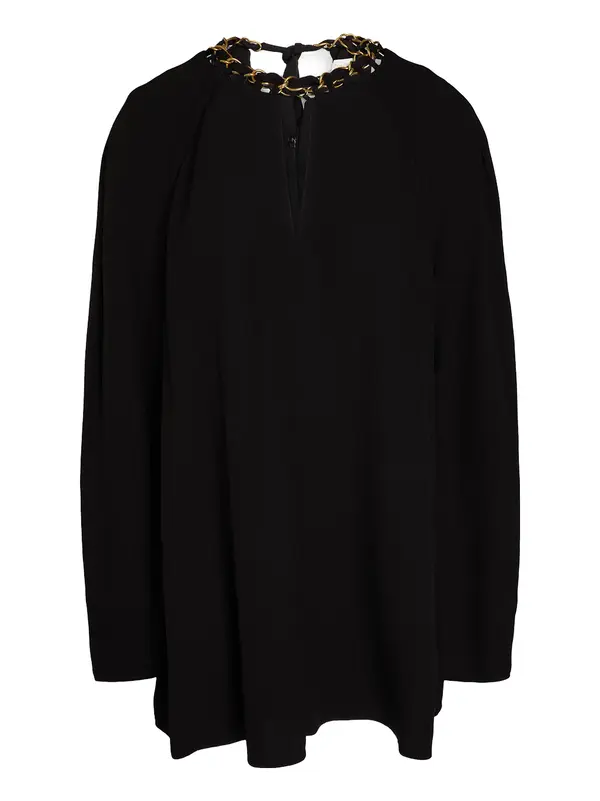Zimmermann Chain-embellished Crepe Blouse - Black