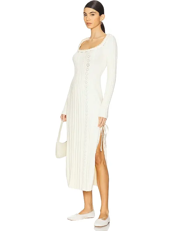 Free People Heart Of Gold Midi Dress - Egret