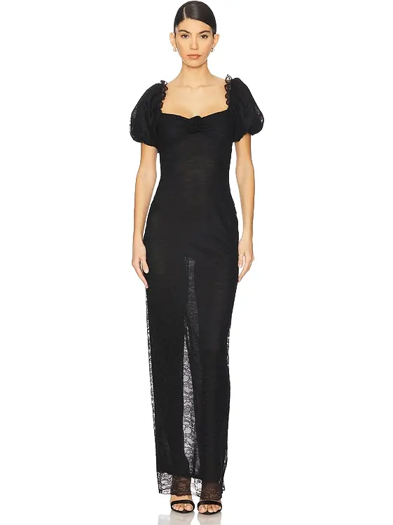 STONE COLD FOX X Rowan Gown - Black