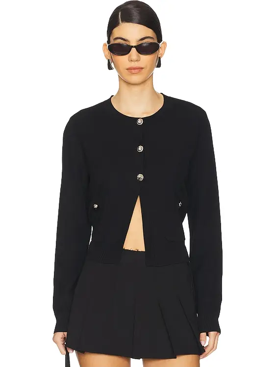 MALBON Charlotte Cardigan - Black