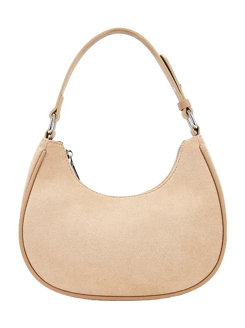 8 Other Reasons Crescent Shoulder Bag - Taupe