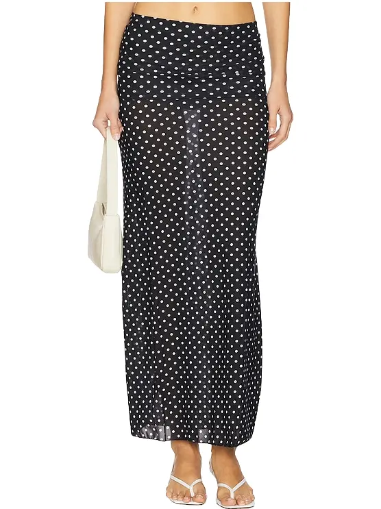 INDAH Mickey Maxi Skirt - Domino