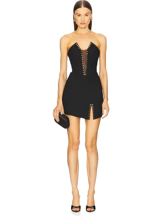 MICHAEL COSTELLO X Aviva Mini Dress - Black