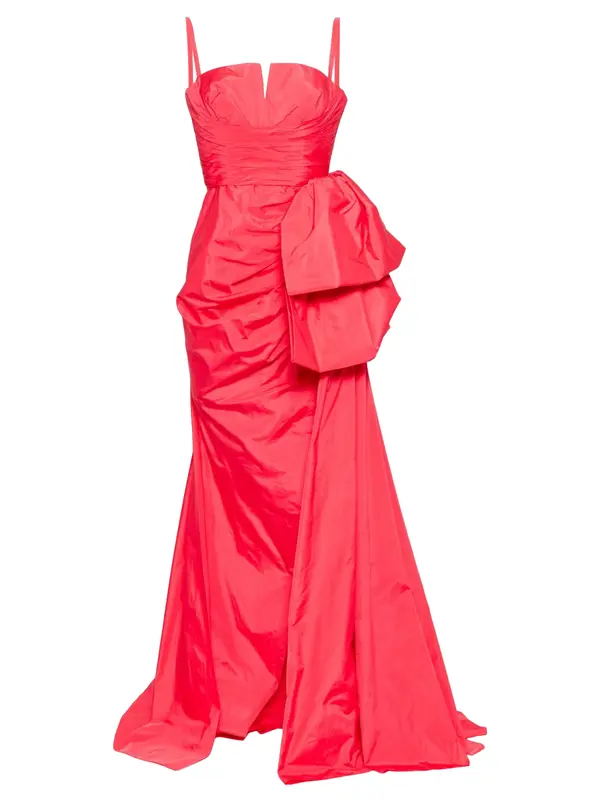 Zuhair Murad Draped Bodice Gown - Red