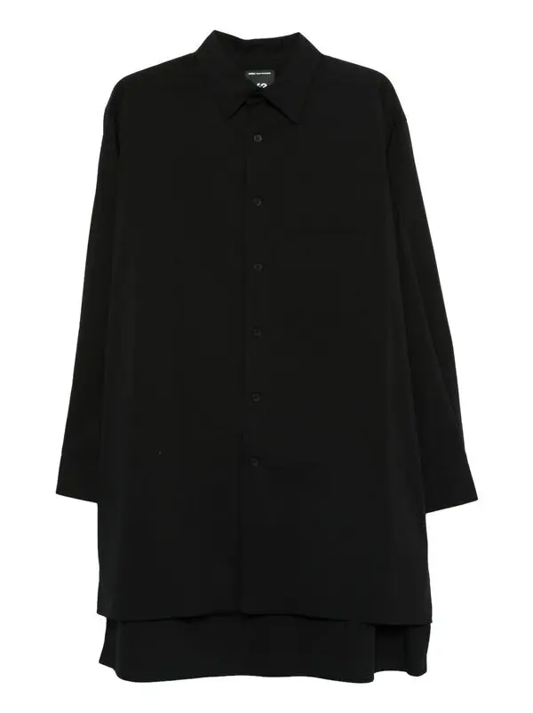 Y3 Graphic-print Shirt - Black