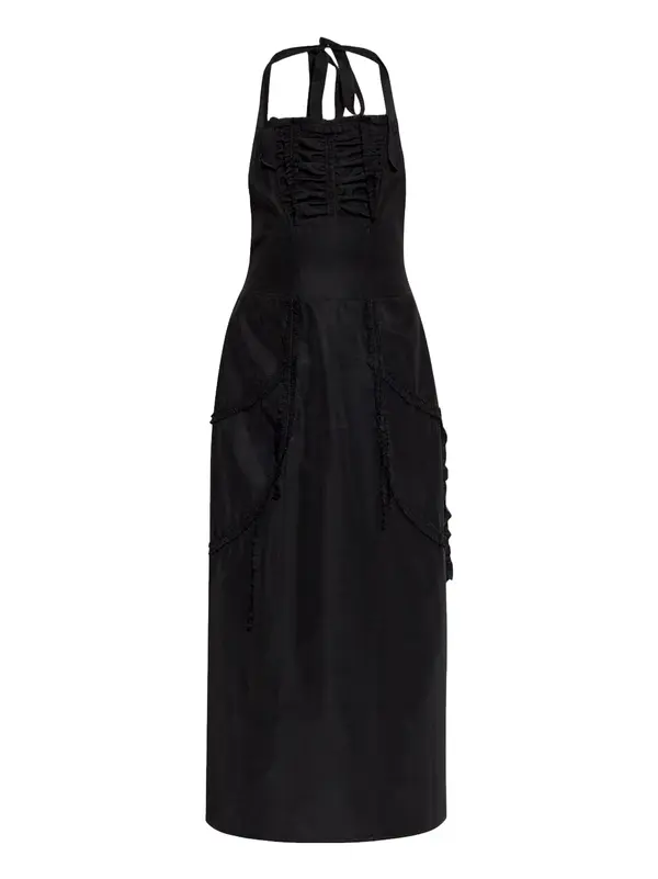 MAISON MARGIELA Ruffled Apron Top - Black