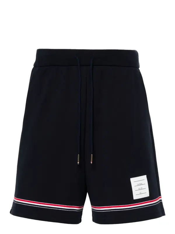 Thom Browne Mid-rise Track Shorts - Blue