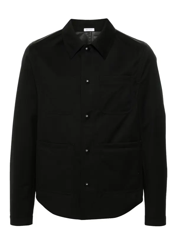 Thom Browne Wool Shirt Jacket - Black