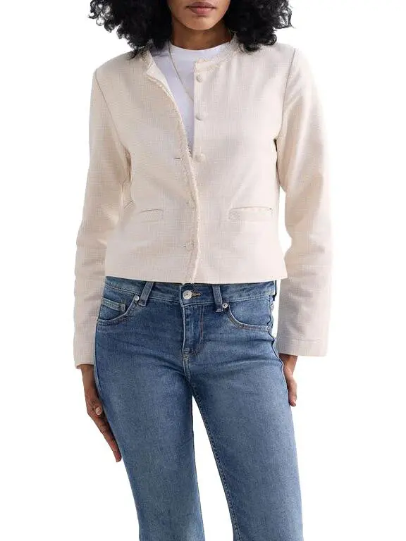 REISTOR Lady Jacket In Cotton Tweed - Chestnut Twist