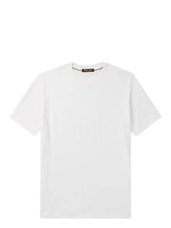 Loro Piana Linen-jersey T-shirt - White