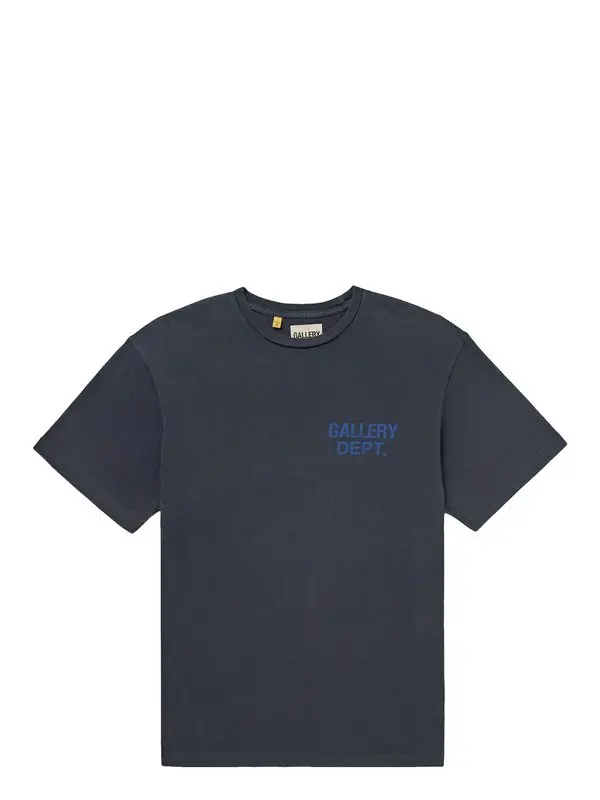GALLERY DEPT. Souvenir Logo-print Cotton-jersey T-shirt - Blue