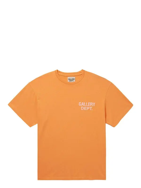 GALLERY DEPT. Souvenir Logo-print Cotton-jersey T-shirt - Orange