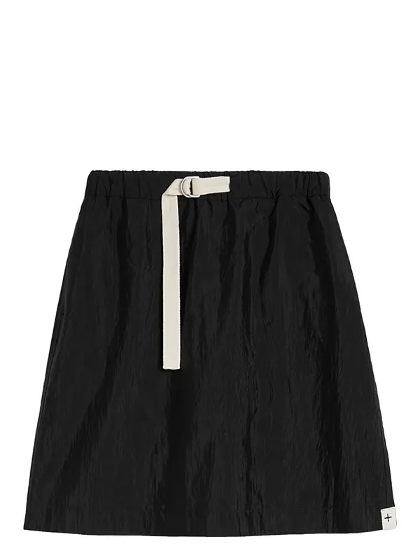 JIL SANDER Buckled A-line Miniskirt - Black