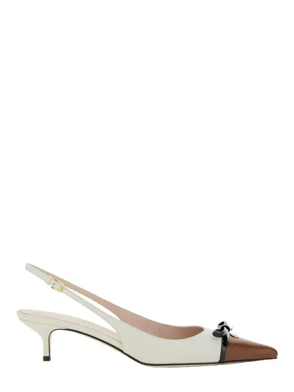 Valentino Garavani 45mm Bepointy Slingback Pumps - White