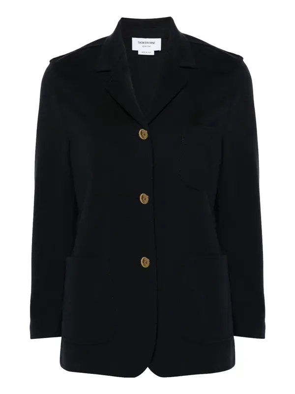 Thom Browne Wool Single-breasted Blazer - Blue