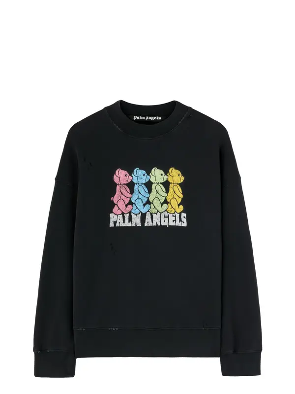 Palm Angels Crossroads Bear Sweatshirt - Black