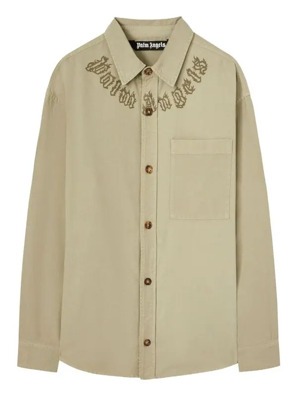 Palm Angels Printed Shirt - Neutrals