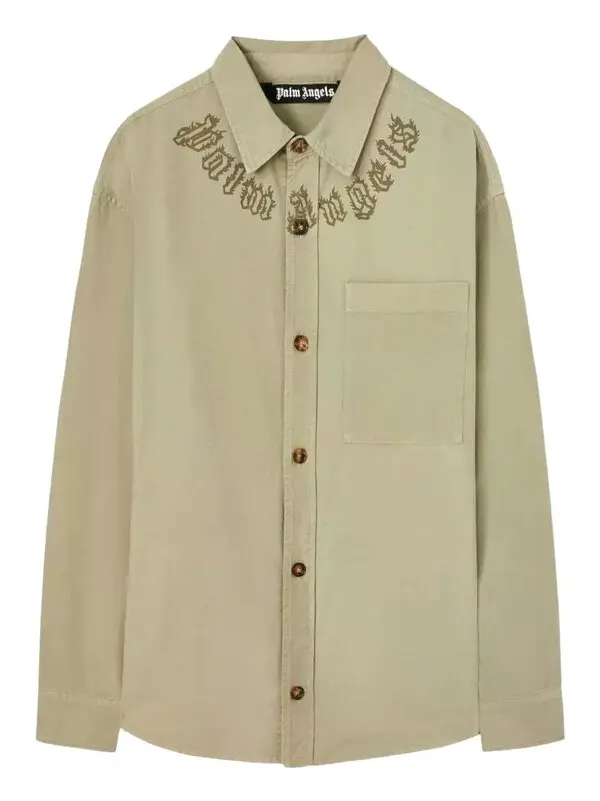 Palm Angels Printed Shirt - Neutrals