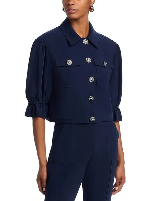 Cinq À Sept Julieta Cropped Jacket - Navy