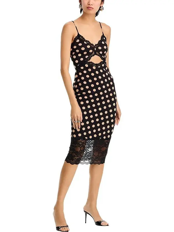 AFRM Josette Printed Dress - Almond Dot