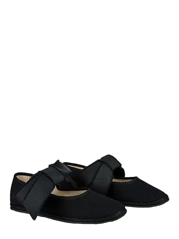 VIBI VENEZIA Maxi Bow Mary Jane Flats - Black