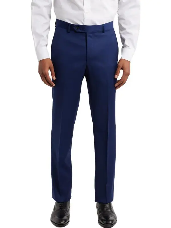 Samuelsohn Marine 110s Serge Wool Trousers - Navy