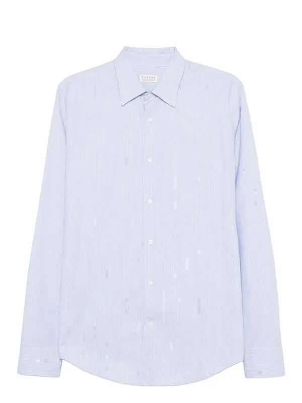 FURSAC Patterned-jacquard Shirt - Blue