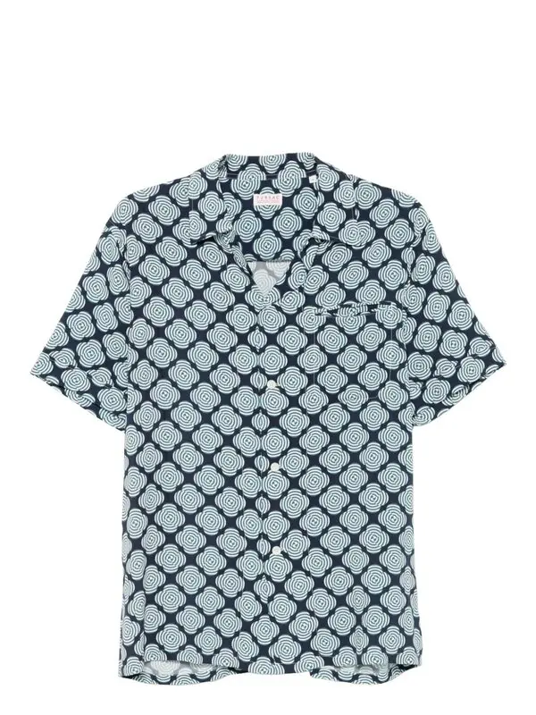 FURSAC Abstract Pattern Shirt - Blue
