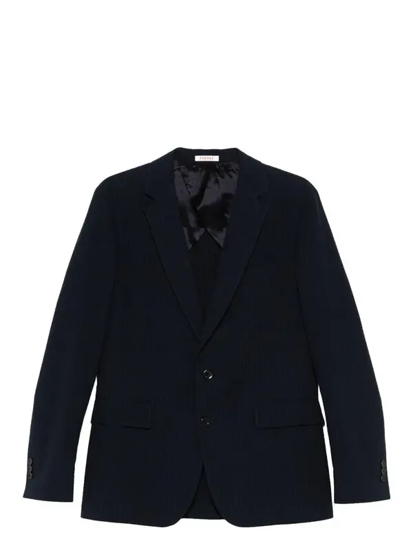 FURSAC Seersucker Blazer - Blue