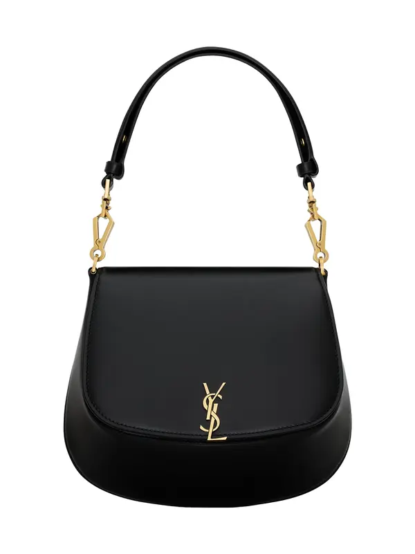 Saint Laurent Leather Voltaire Top-handle Bag - Black