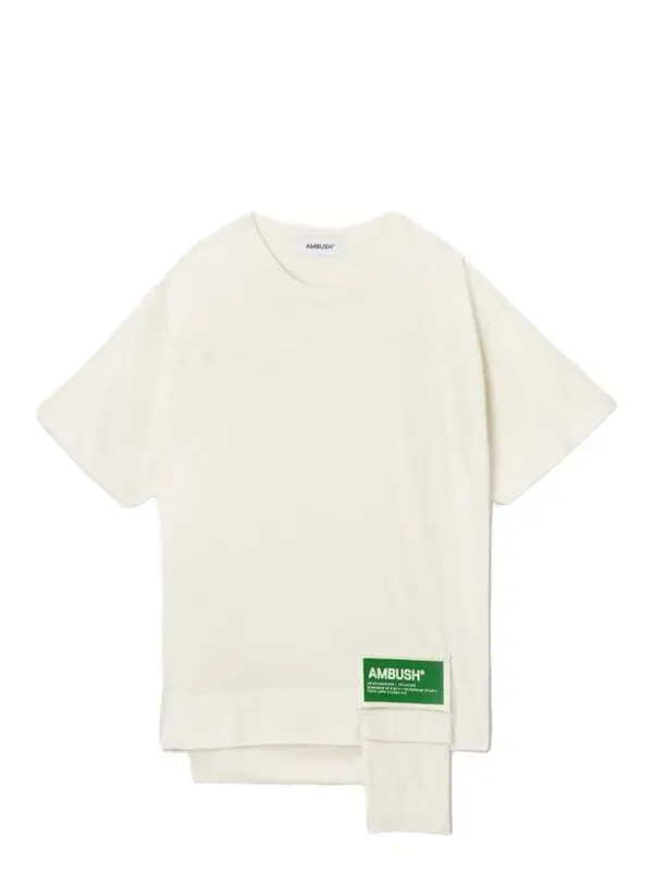 AMBUSH New Waist Pocket T-shirt - Tofu/fern Green