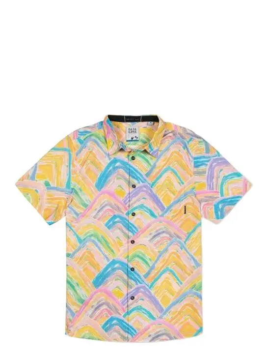 BAJA LLAMA Rainbow Mountains7-seas Button Up - Multi