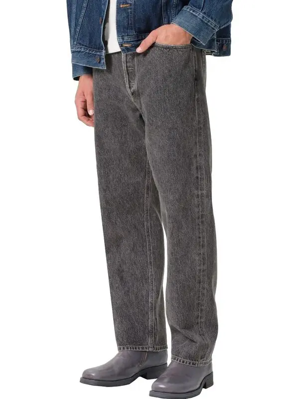 AGOLDE 90s Mid-rise Relaxed Straight Leg Jeans - Fresh Wsh Grey