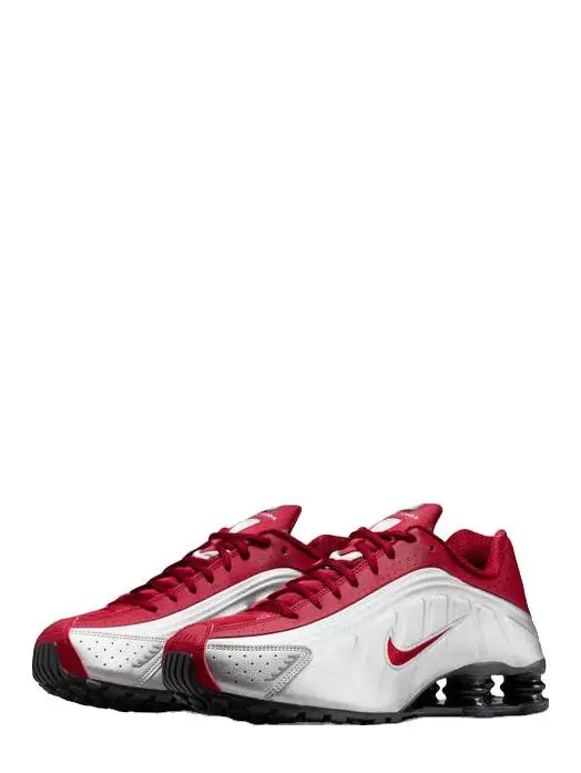 Nike Shox R4 Sneaker - Silver/red
