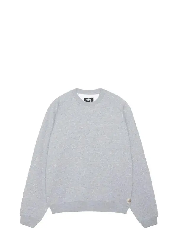 StÜssy Fleece Raglan Crew - Grey Heather