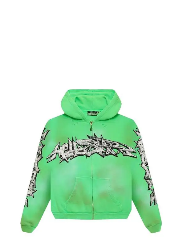 HELLSTAR Graffiti Zip-up - Green