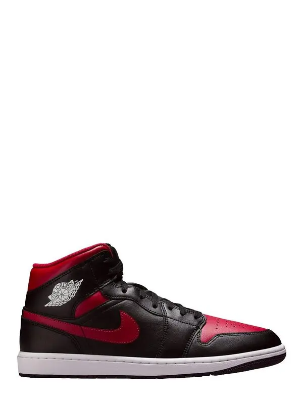 JORDAN 1 Mid Bred Twist Sneakers - Black/varsity Red/summit White