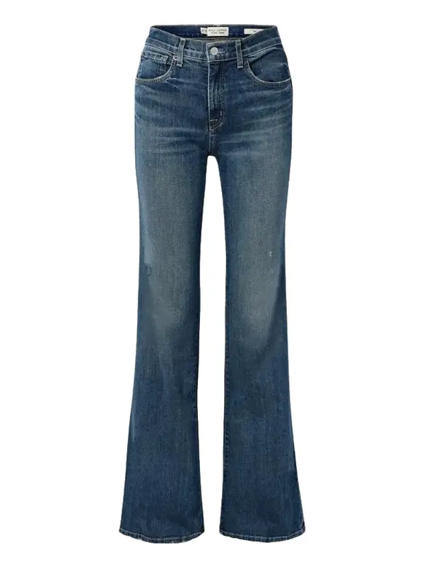 NILI LOTAN Celia High-rise Straight-leg Jeans - Blue