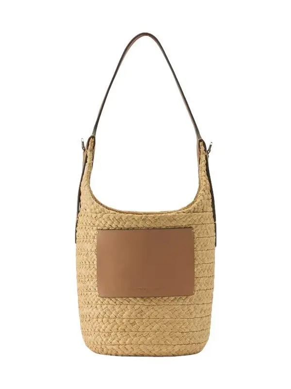 Helen Kaminski Nisida Raffia Bucket Bag - Natural/caramel