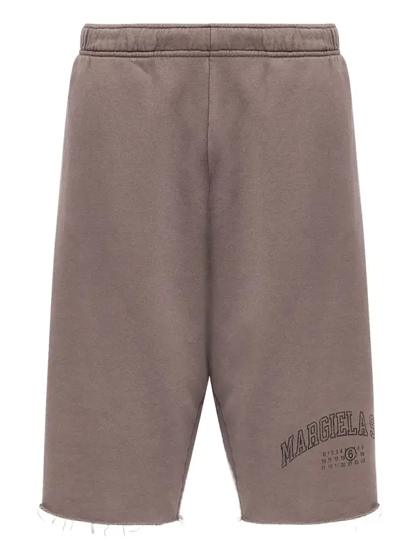 MAISON MARGIELA Numbers-motif Shorts - Brown