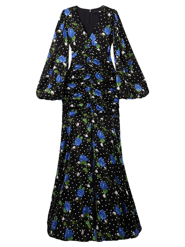ROTATE BY BIRGER CHRISTENSEN Goldie Floral-print Maxi Dress - Multi