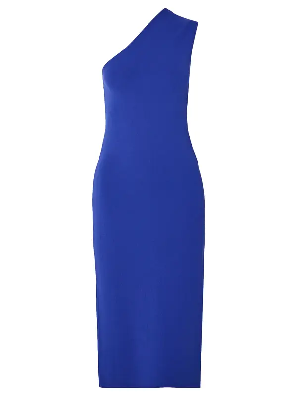 Gauge81 Arriba One-shoulder Knitted Midi Dress - Blue