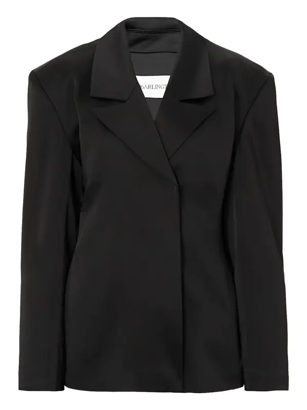 16Arlington Lorelei Satin Blazer - Black