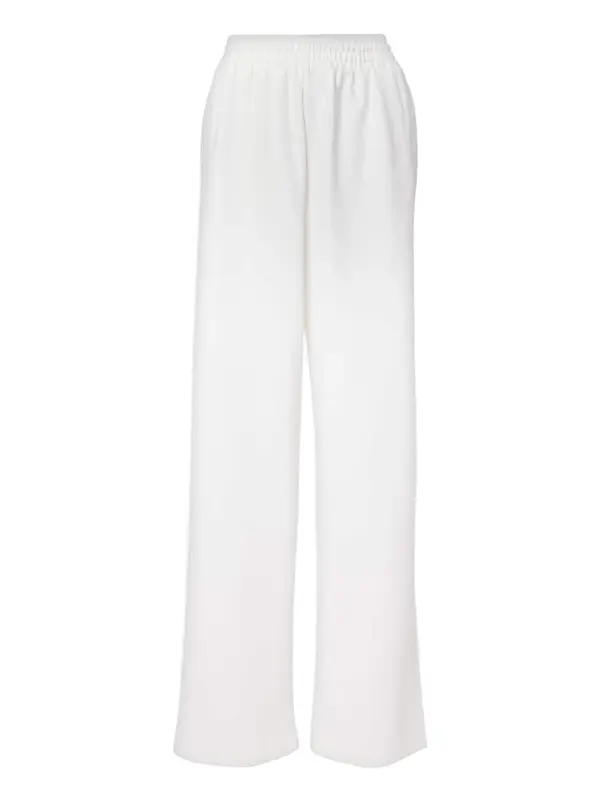 Wardrobe.NYC Jersey Wide-leg Pants - White