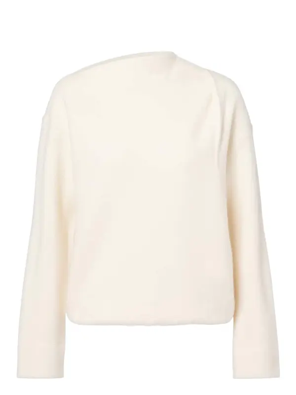 Max Mara Oxa Cashmere And Wool Sweater - White