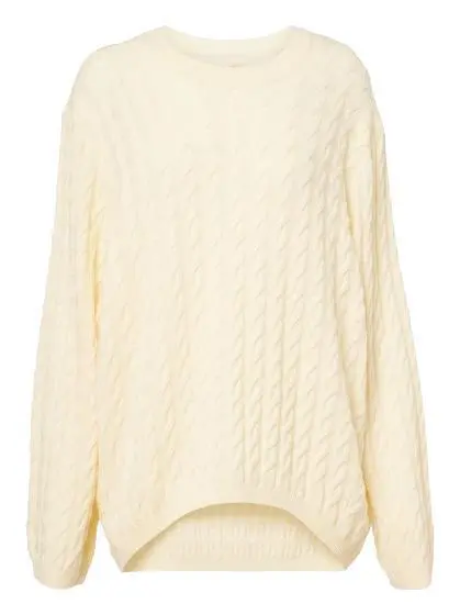 Jardin Des Orangers Cable-knit Sweater - Yellow