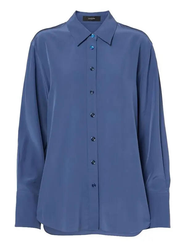 JOSEPH Joe Silk Shirt - Blue