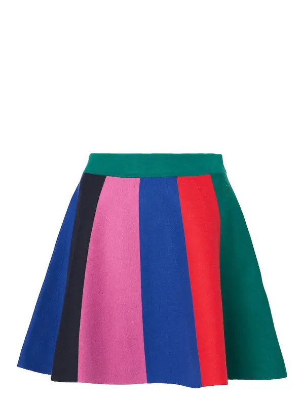 JW Anderson Colorblocked Miniskirt - Green