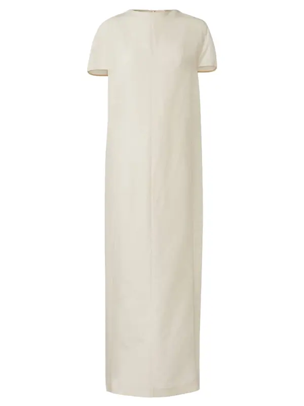 Khaite Webster Silk And Cotton Organza Maxi Dress - White